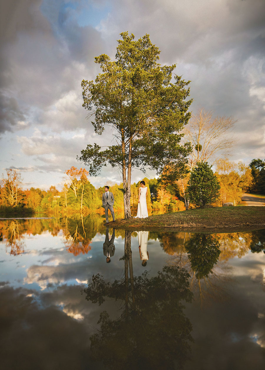 brenizer method // Luke and Julia on their wedding day - Sam Hurd ...