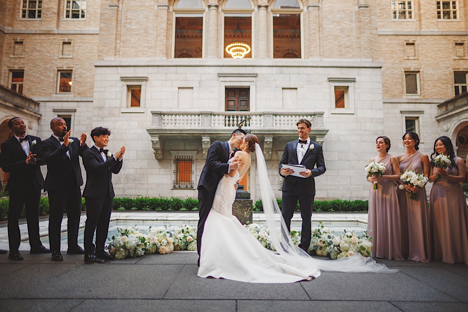 Tina + Andrew // Boston Public Library Wedding - Sam Hurd Photography