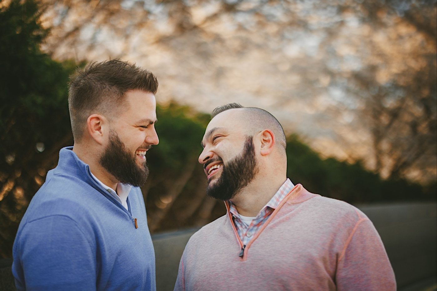Jon + Darryl Tidal Basin Cherry Blossoms - Sam Hurd Photography