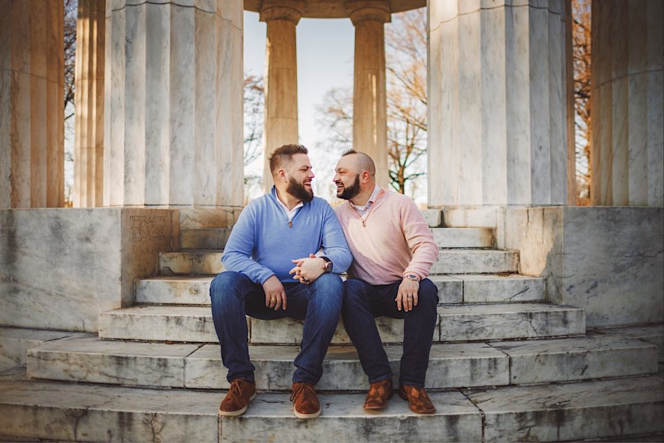Jon + Darryl Tidal Basin Cherry Blossoms - Sam Hurd Photography